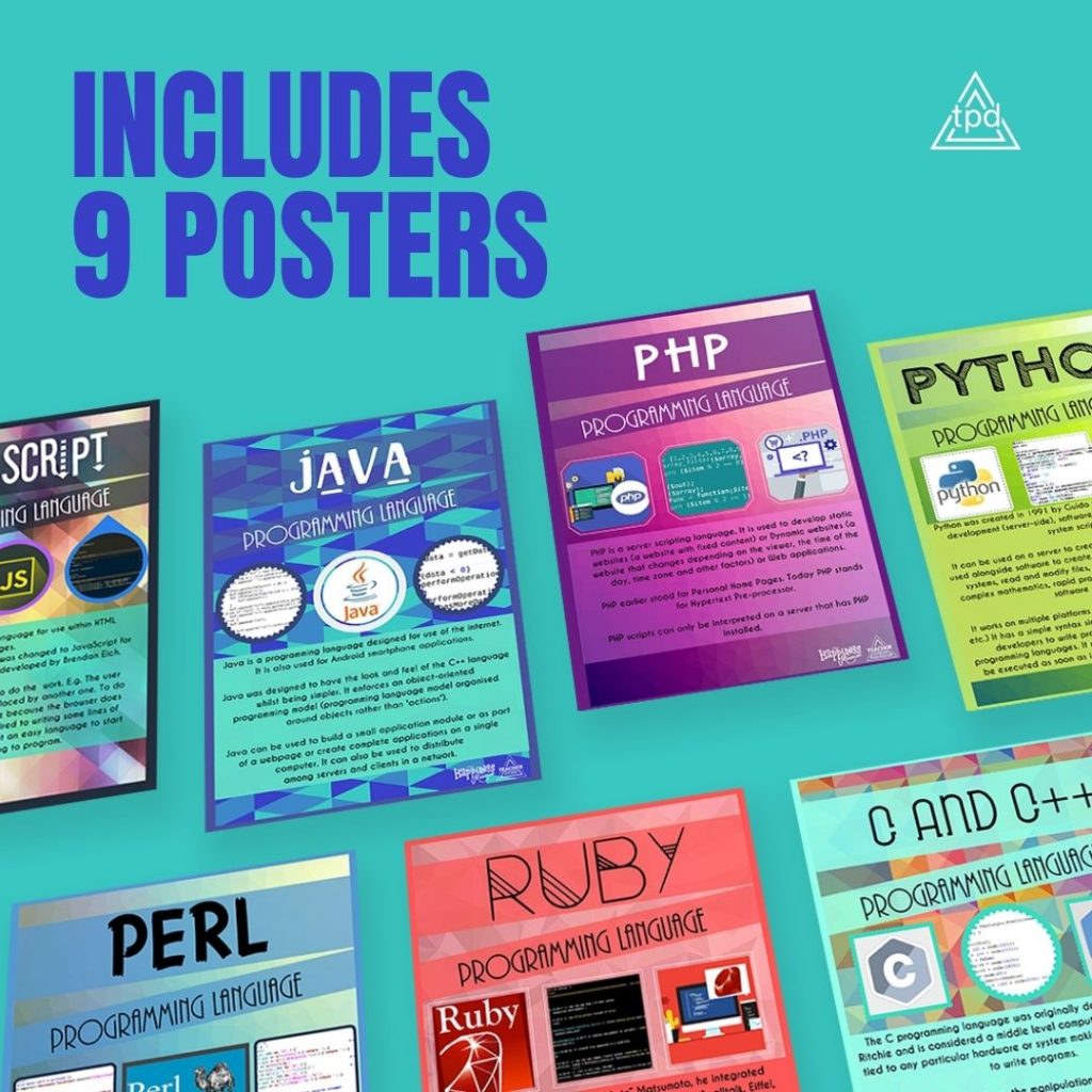 General Purpose Programming Languages Poster Pack Teacher 