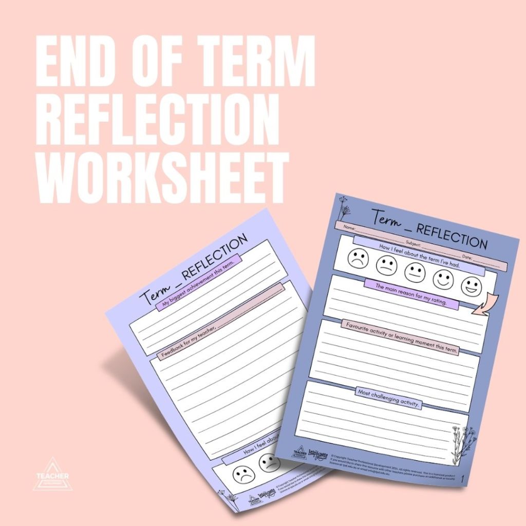 » End of Term Reflection Worksheet